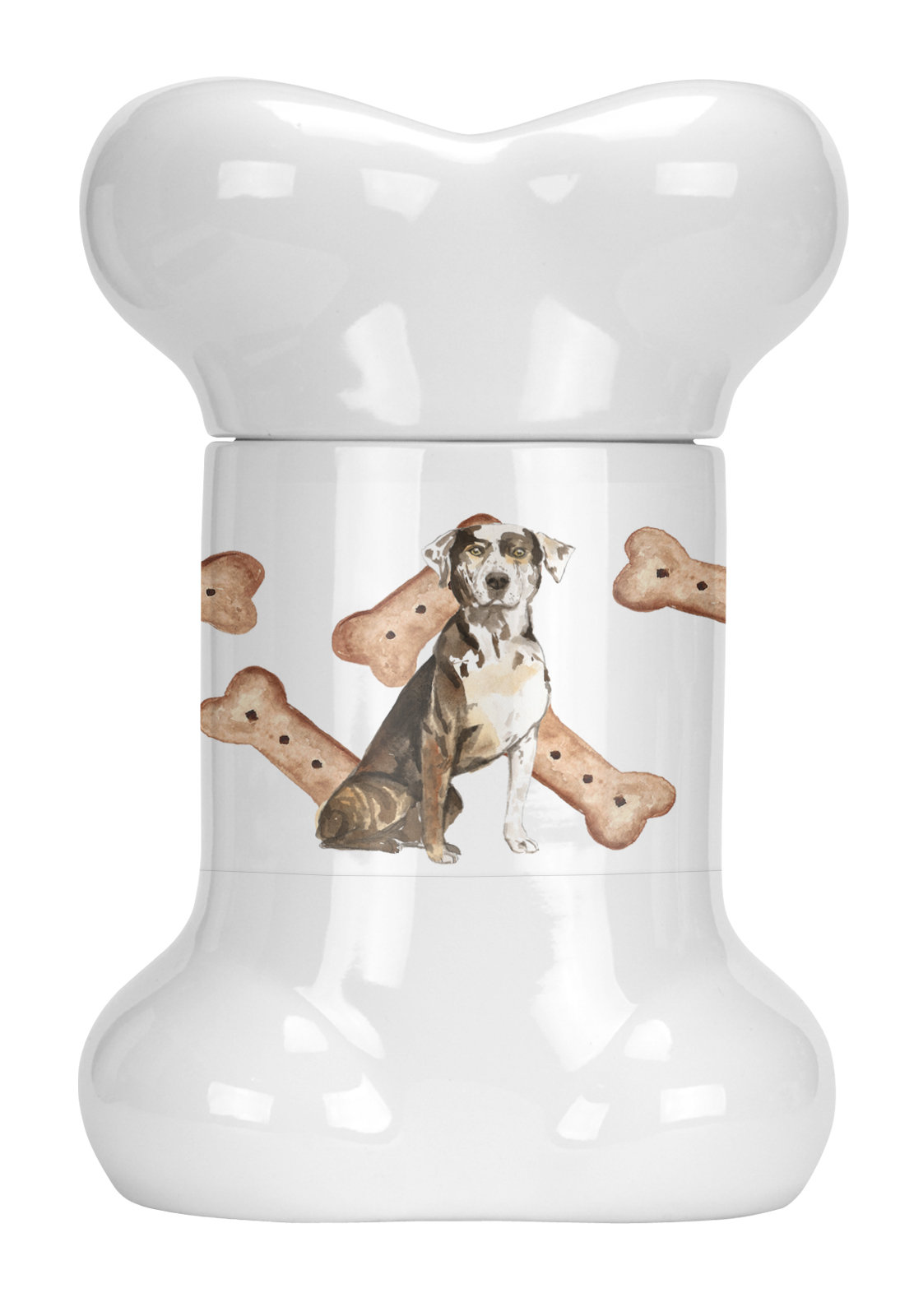 Tucker Murphy Pet™ Catahoula Leopard Dog Bone Shaped Pet Treat Jar ...