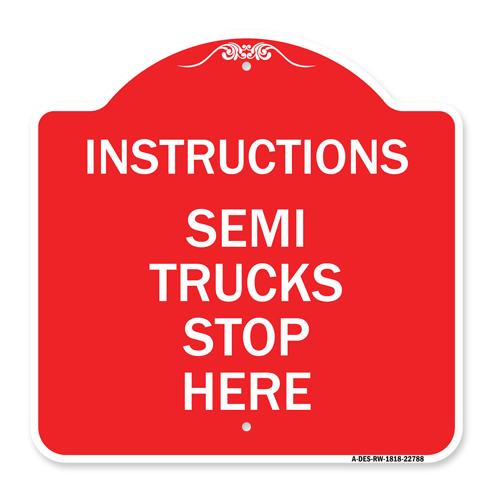 Signmission Designer Series Sign - Truck Sign Instructions Semi Trucks ...