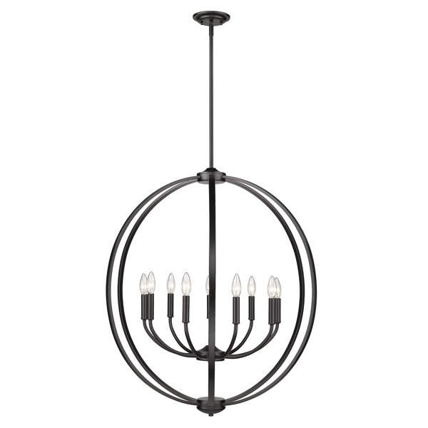 Laurel Foundry Modern Farmhouse Petitt 9 - Light Dimmable Geometric ...