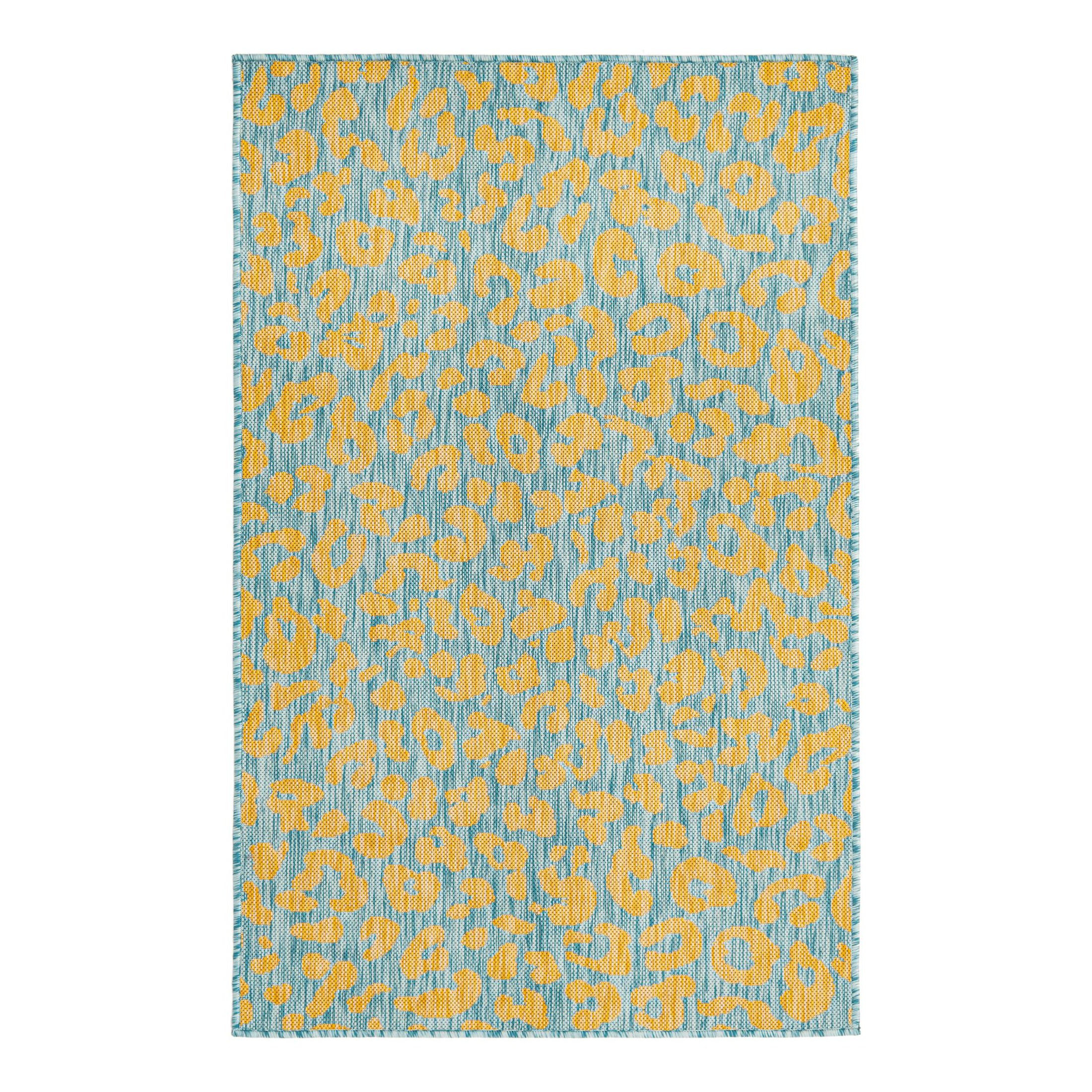 Mercer41 Yellow/Teal Indoor/Outdoor Rug | Wayfair