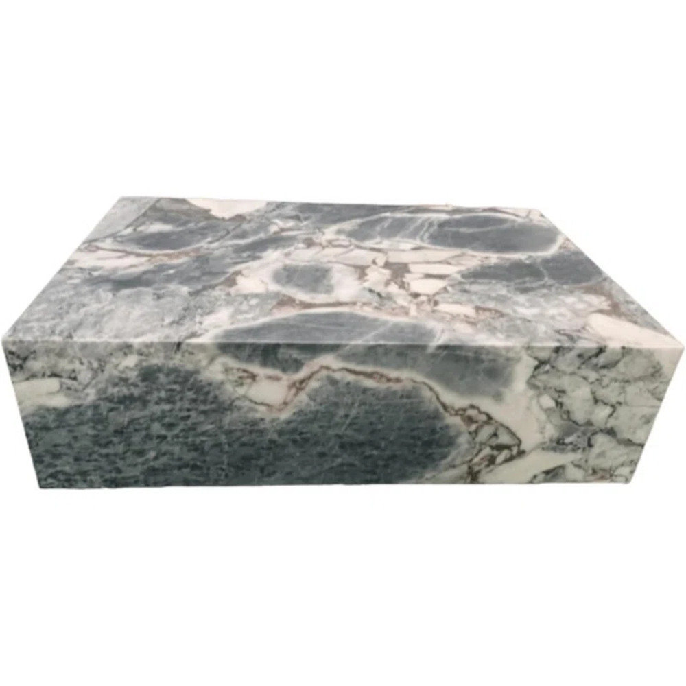 BETACH Genuine Marble Block Coffee Table - Galaxy Marble & Reviews ...