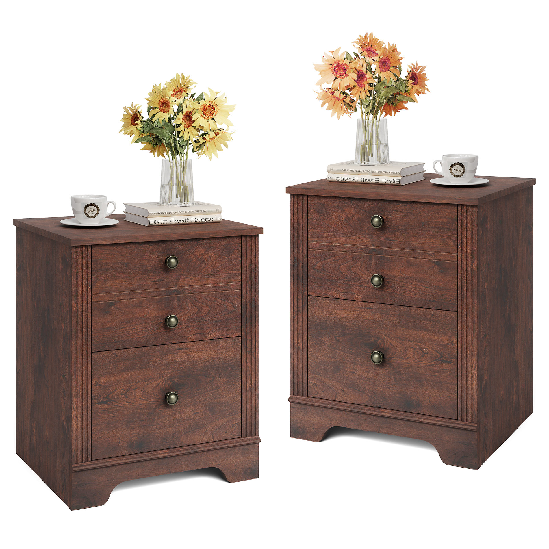 Loon Peak® Curtisa Manufactured Wood Nightstand | Wayfair