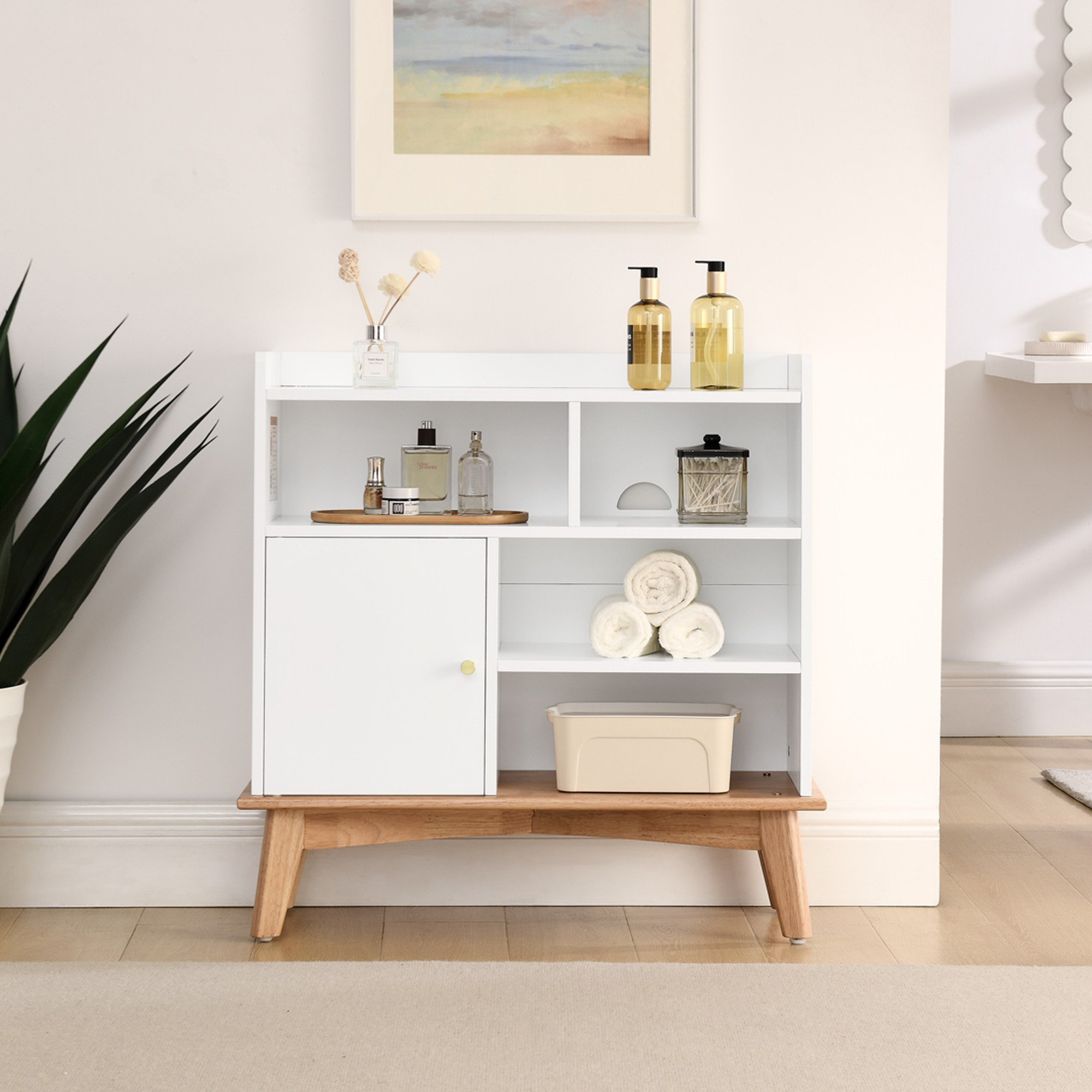 George Oliver Modern Minimalist Storage Cabinet | Wayfair