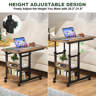 17 Stories Height Adjustable C Table with USB Port and Wheels & Reviews ...