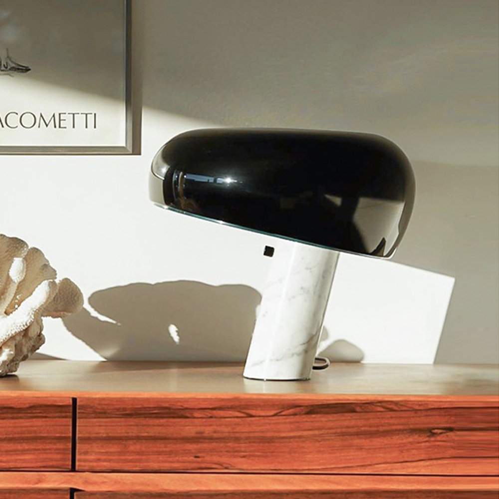 Orren Ellis 1-Lights Marble Stone Table Lamp | Wayfair