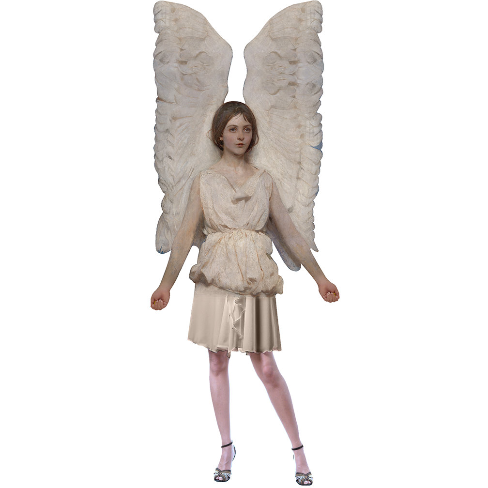 Wet Paint Printing Abbott Handerson Thayer Angel Cardboard Standup ...