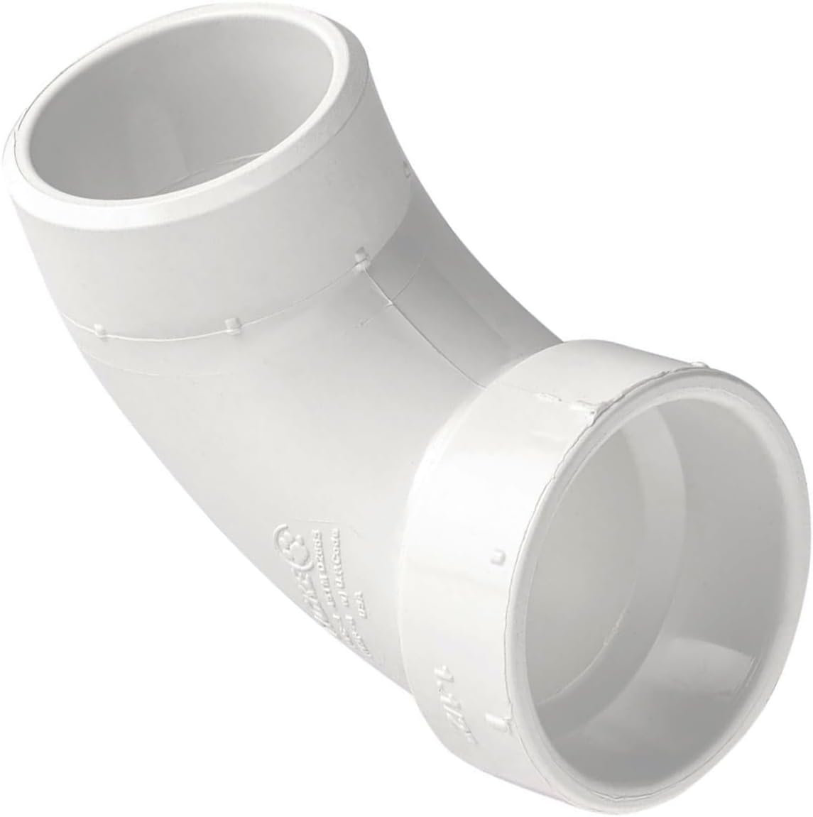 Supply Giant 6 in. PVC DWV 1/4 Bend 90° Street Elbow, Hub x Spigot ...