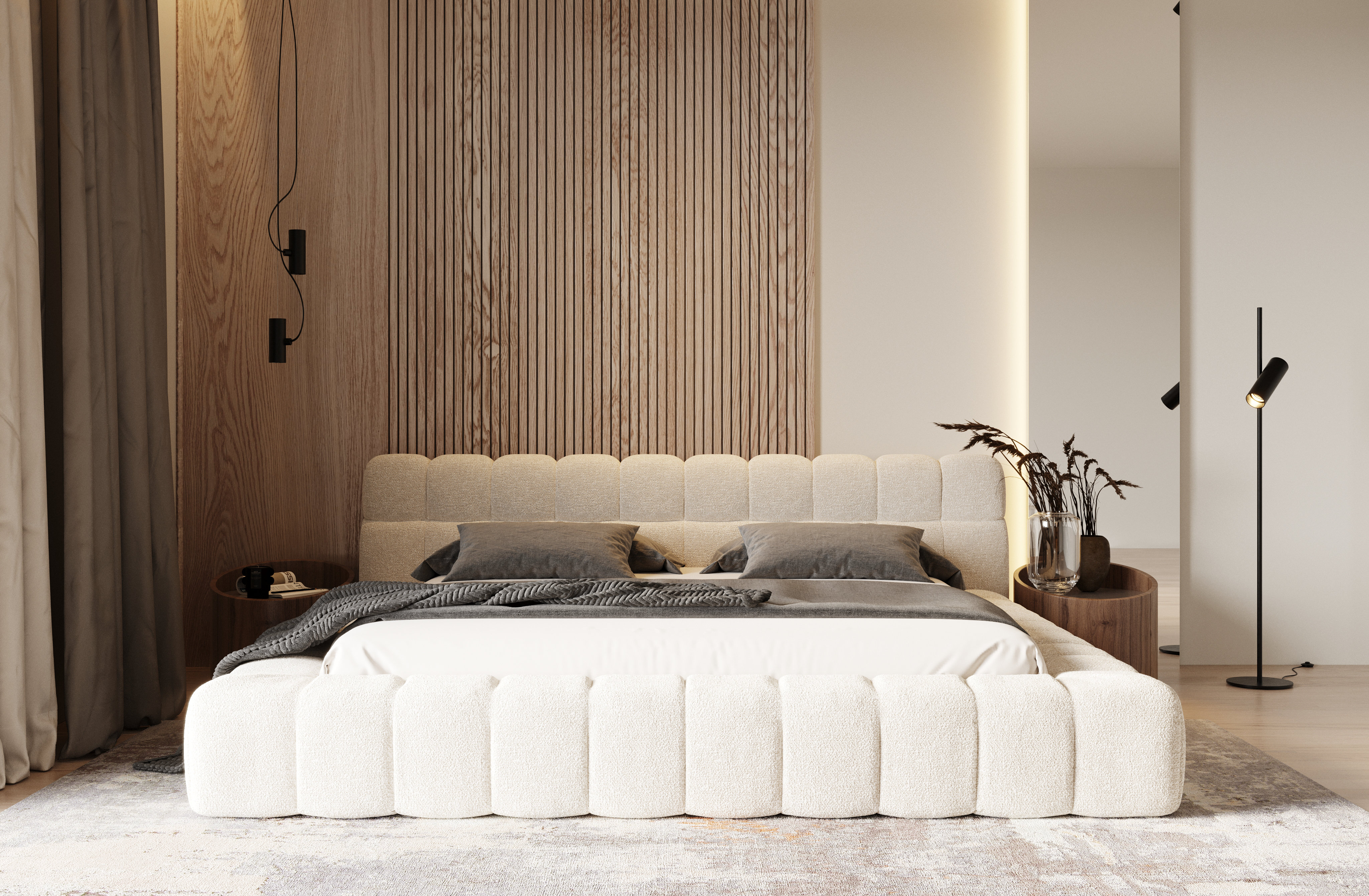 Wade Logan Aristarkh Tufted Upholstered Platform Bed & Reviews ...