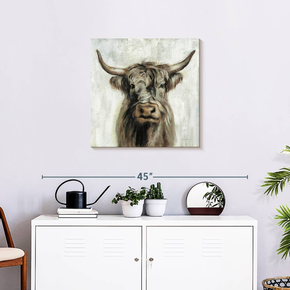Ebern Designs Brampt Highland Cow Brown - Wayfair Canada