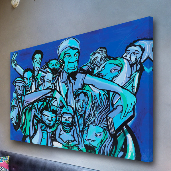 East Urban Home The Herd - Wrapped Canvas Print | Wayfair.co.uk