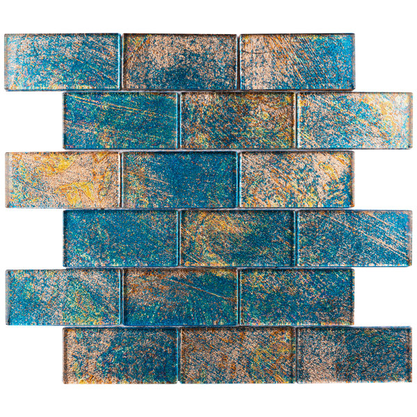 Supreme Tile Galaxy 2" x 4" Glass Brick Joint Mosaic Wall Tile ...