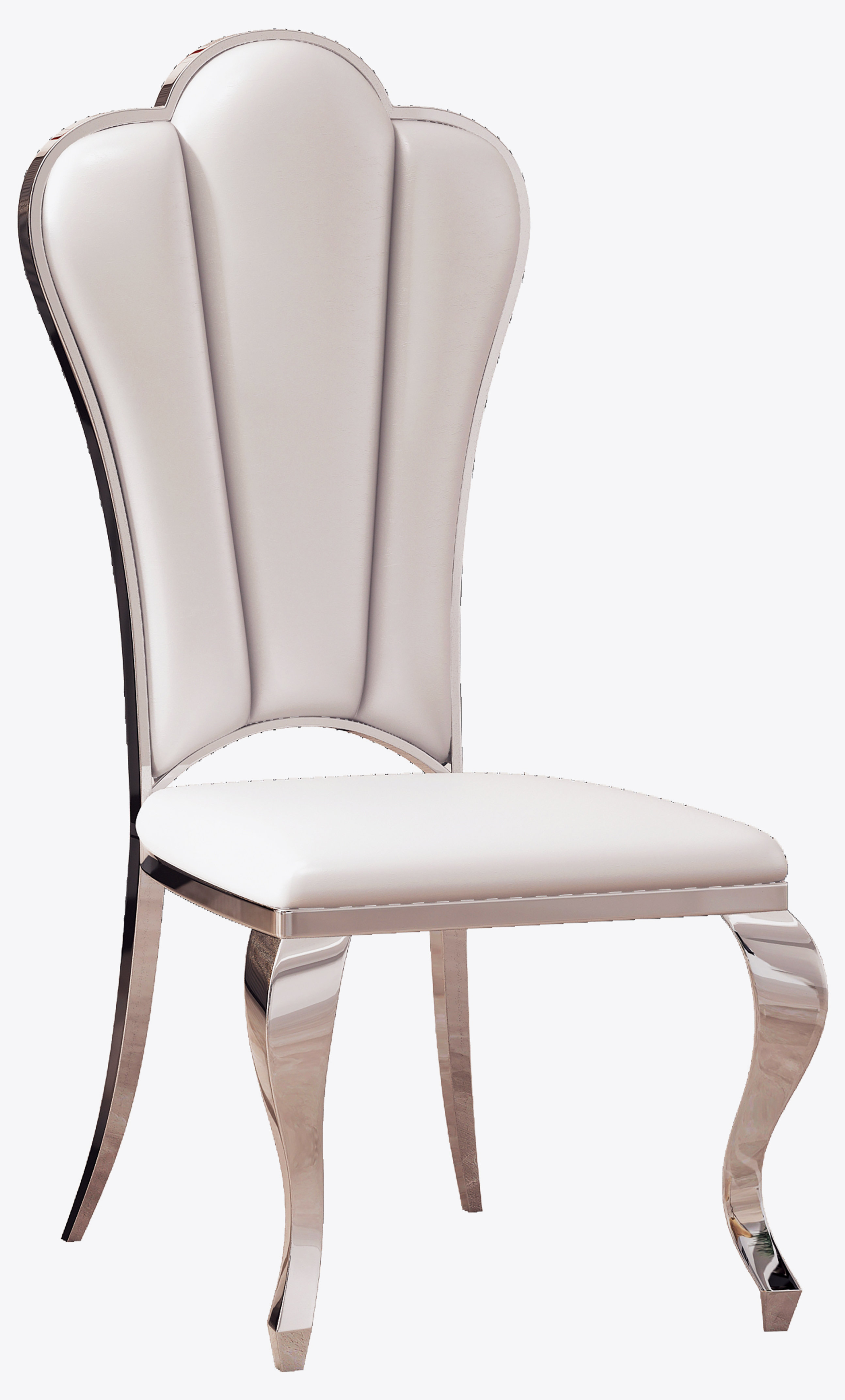 Rosdorf Park Modern Leatherette Dining Chairs, Unique Backrest Design ...