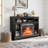 TRONLEE 53" Media Console Tv Stand With 23" Electric Fireplace | Wayfair