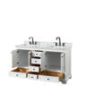 Wyndham Collection Deborah 60" Double Bathroom Vanity Set & Reviews ...