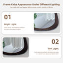 Metro Lane Asymmetrical Wood Framed Wall Accent Mirror & Reviews ...