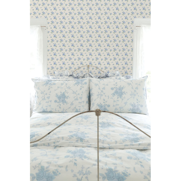 LoveShackFancy Rose Small Print 33' L x 20.5" W Wallpaper Roll ...