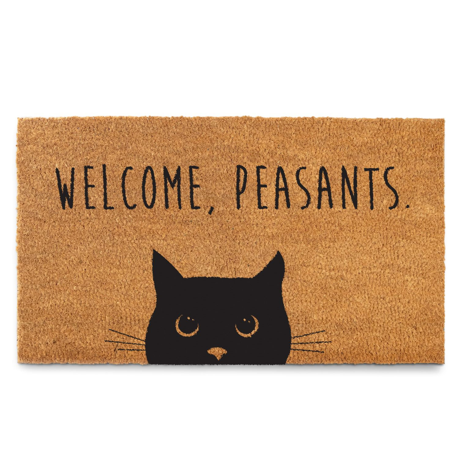 Trinx Door Mat Outdoor,Funny Welcome Peasants Cat Outside Entry Decor ...
