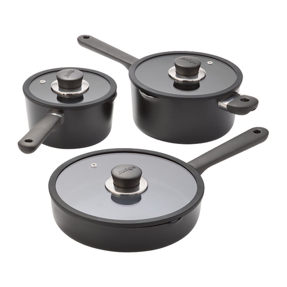 Judge Vista Ceramic, 3 Piece Draining Cookware Set | Wayfair.co.uk