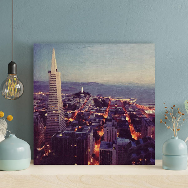 Latitude Run® " Aerial View Of High-Rise Buildings " Painting Print ...