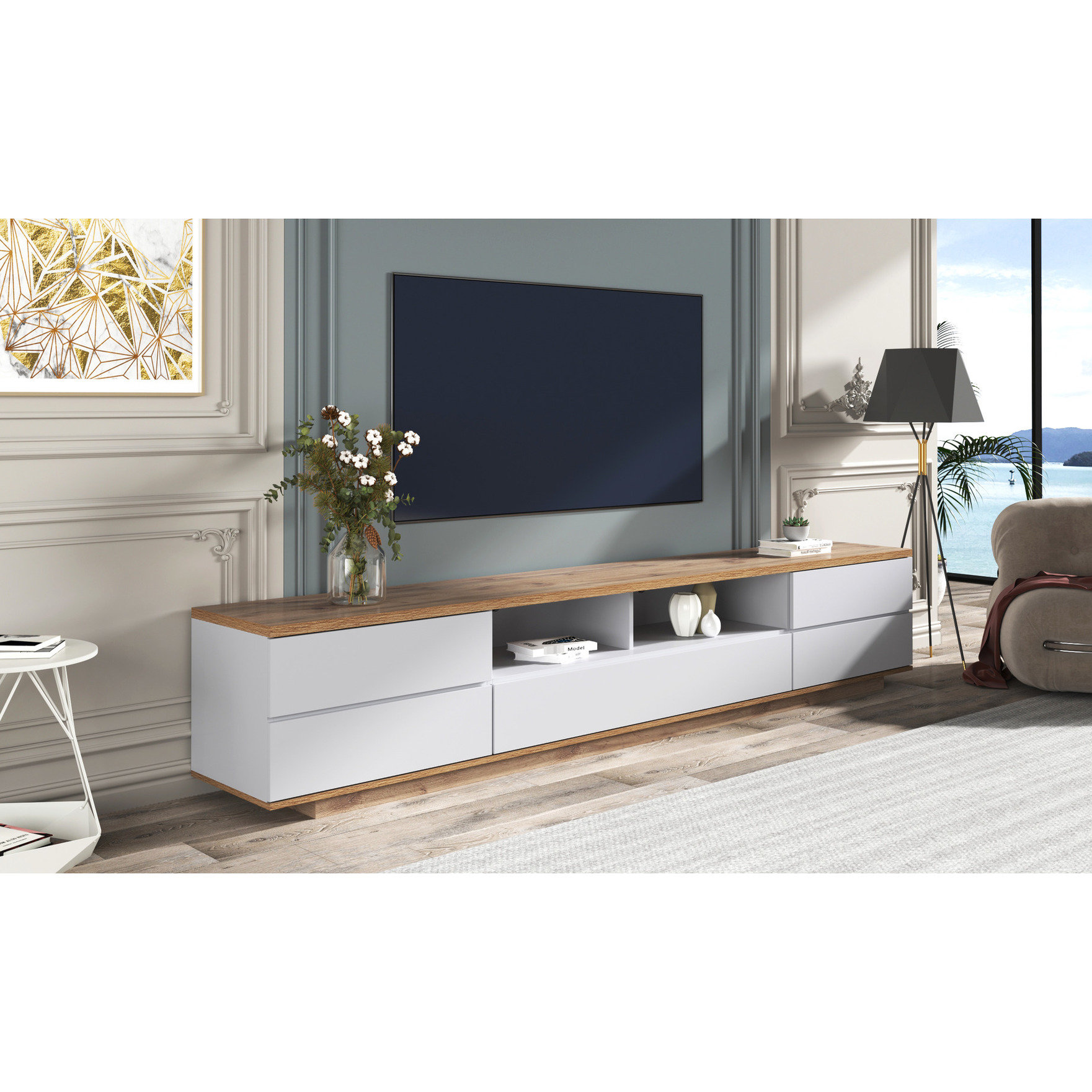 Latitude Run® Multi-purpose Entertainment Center For 70-79 Inch Tvs ...
