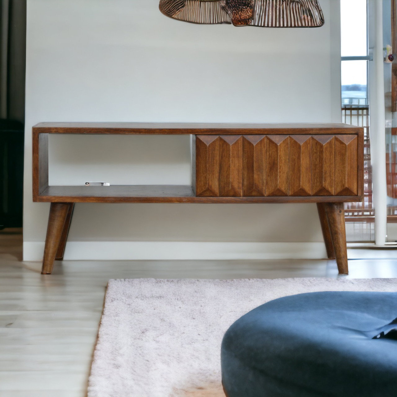 Corrigan Studio Hayley-James Solid Wood TV Stand for TVs up to 32 ...