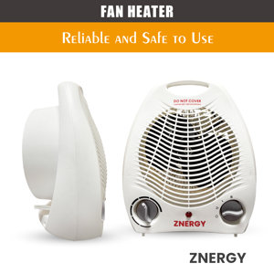 Znergy 1500W Multi Speed Thermostat Forced Air Fan Heater | Wayfair