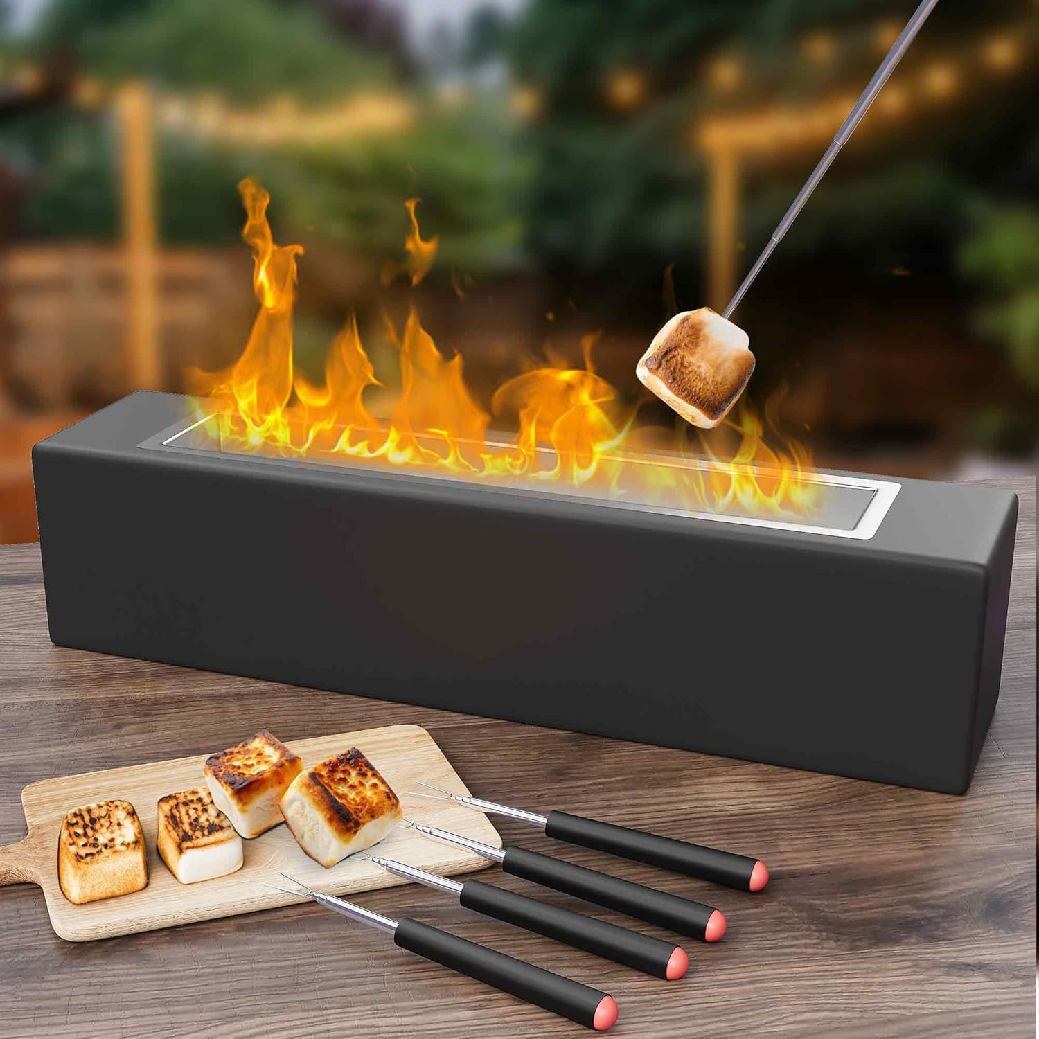 Ebern Designs Tabletop Fire Pit Outdoor/Indoor Fire Pit Tabletop ...