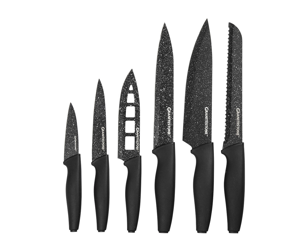Granitestone Nutriblade 6 PC Knife Set, Professional Kitchen Chef’s ...