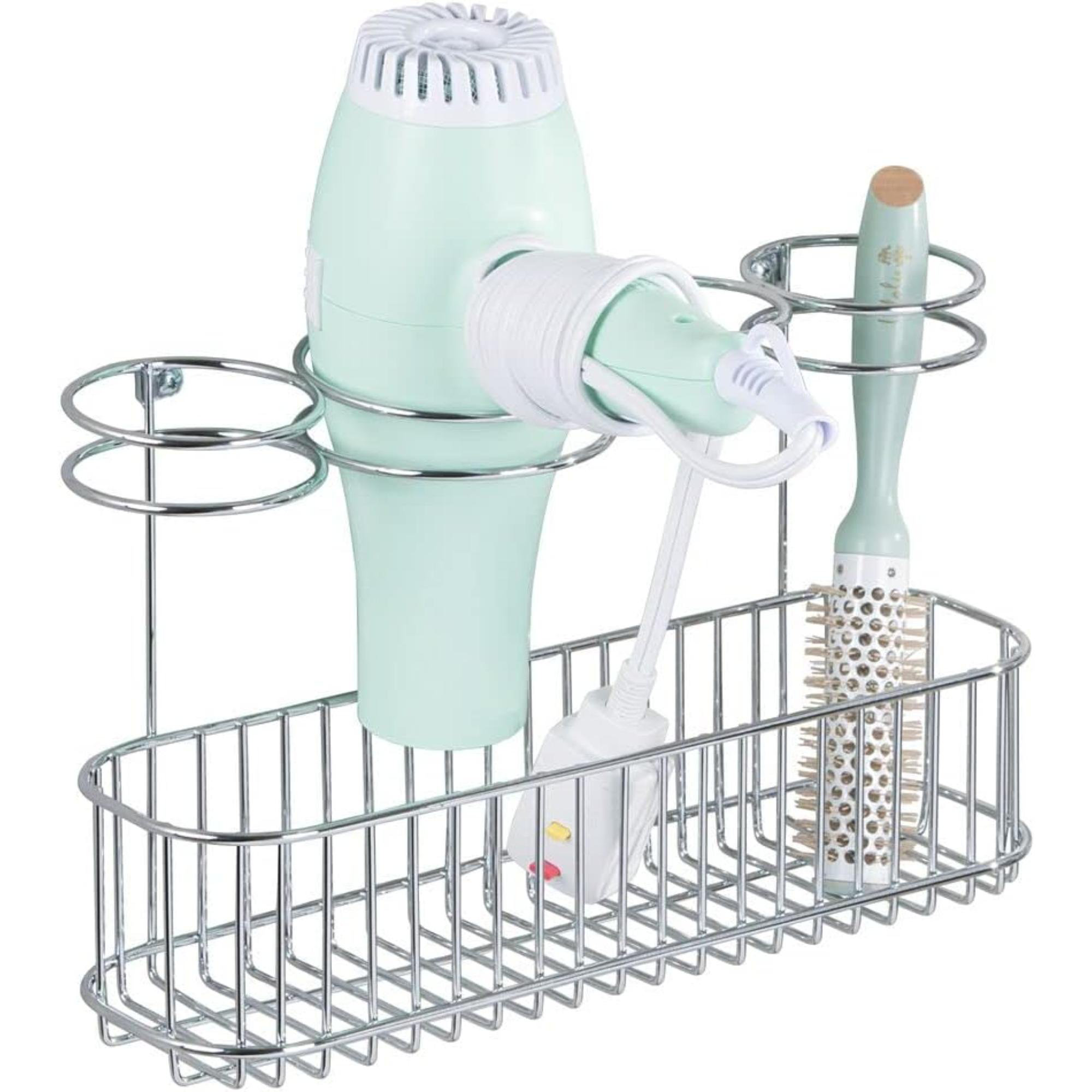 Rebrilliant Wall Mounted Hair Care And Styling Tool Organizer - Metal ...