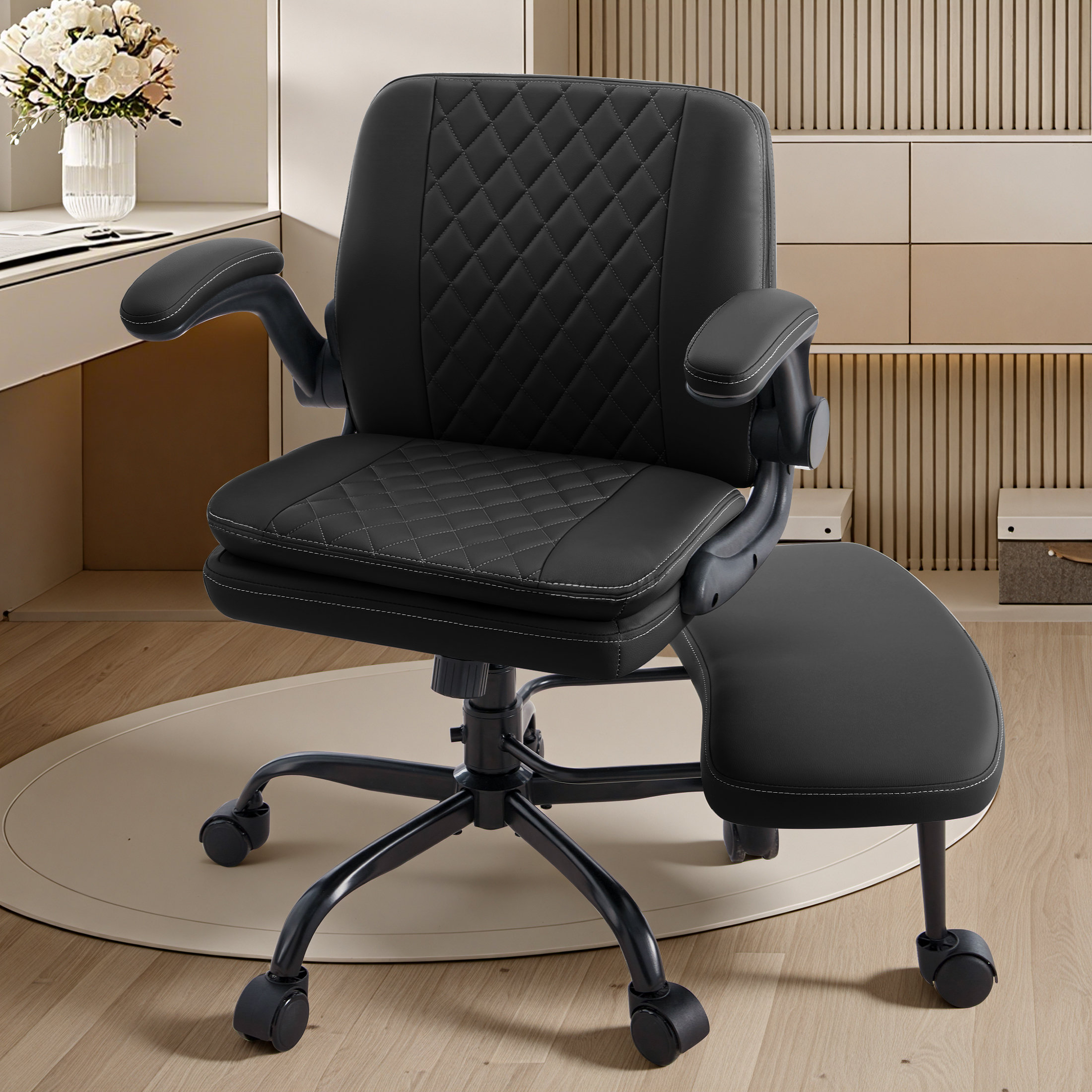 Inbox Zero High Back Ergonomic Office Chair - Adjustable Swivel Chair ...