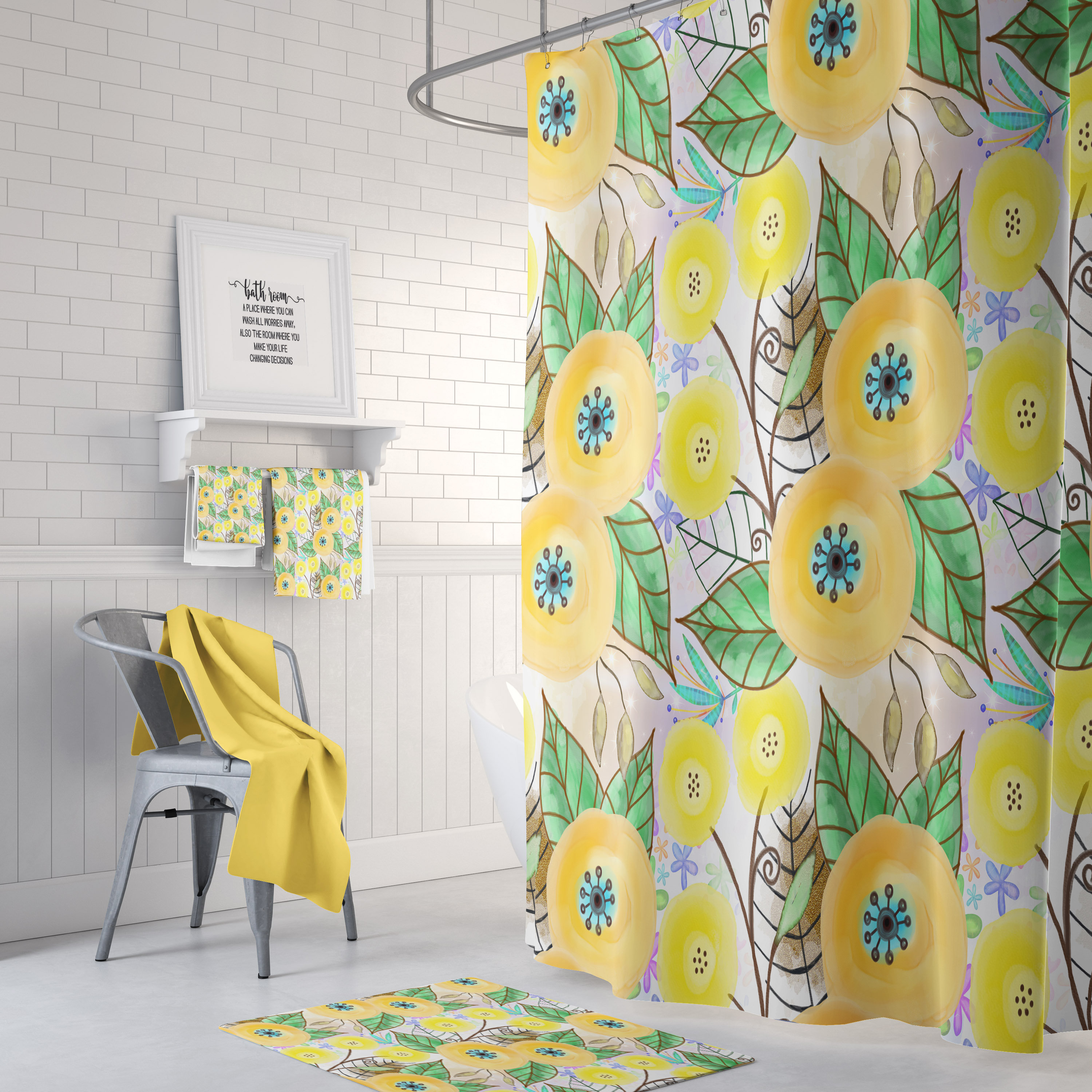 Folk N Funky Floral Bath Set | Wayfair