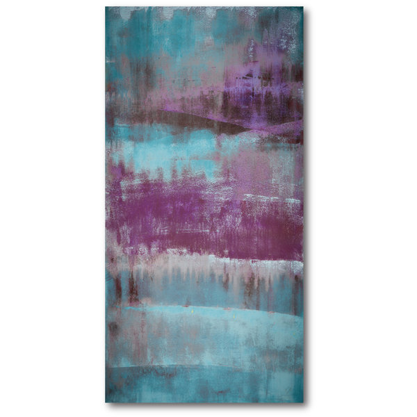 Wrought Studio™ 'Purple Rain II' Graphic Art Print on Canvas | Wayfair