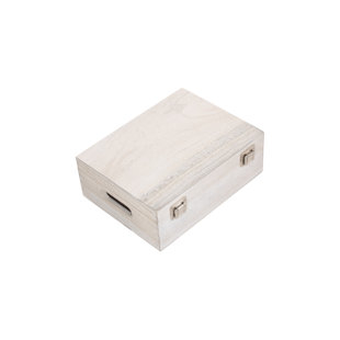 Plain white wooden box online