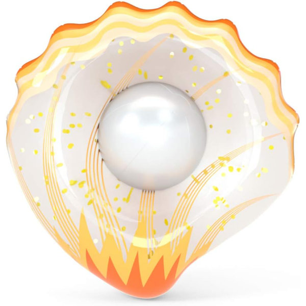 Utibia Inflatable Seashell Pool Float Floatie with Ball Water Fun Large ...