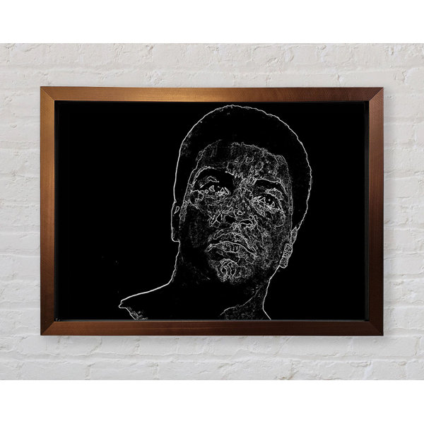 17 Stories Muhammad Ali Face - Single Picture Frame Print | Wayfair.co.uk