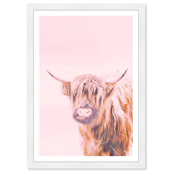 Union Rustic A Highland Cow - Picture Frame Graphic Art Print on Paper ...