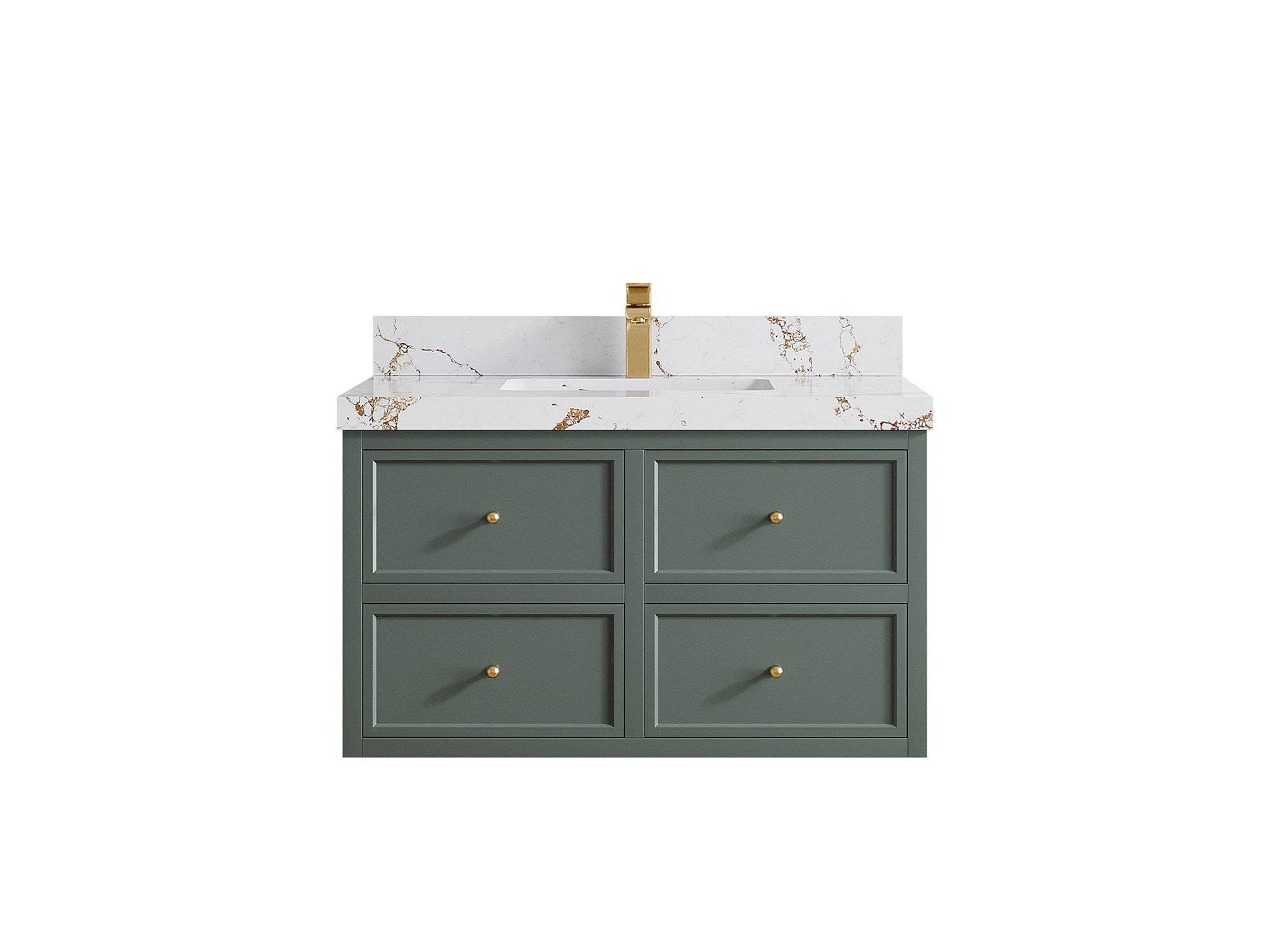 Willow Collections Roswell Floating 36'' Single Bathroom Vanity with ...