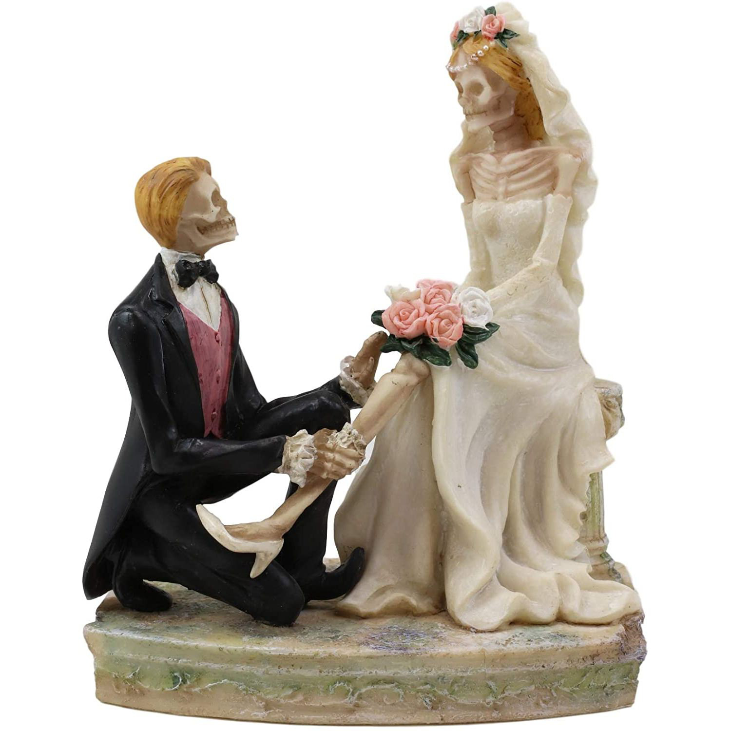 The Holiday Aisle® Ebros Love Never Dies Romantic Skeleton Bridal ...