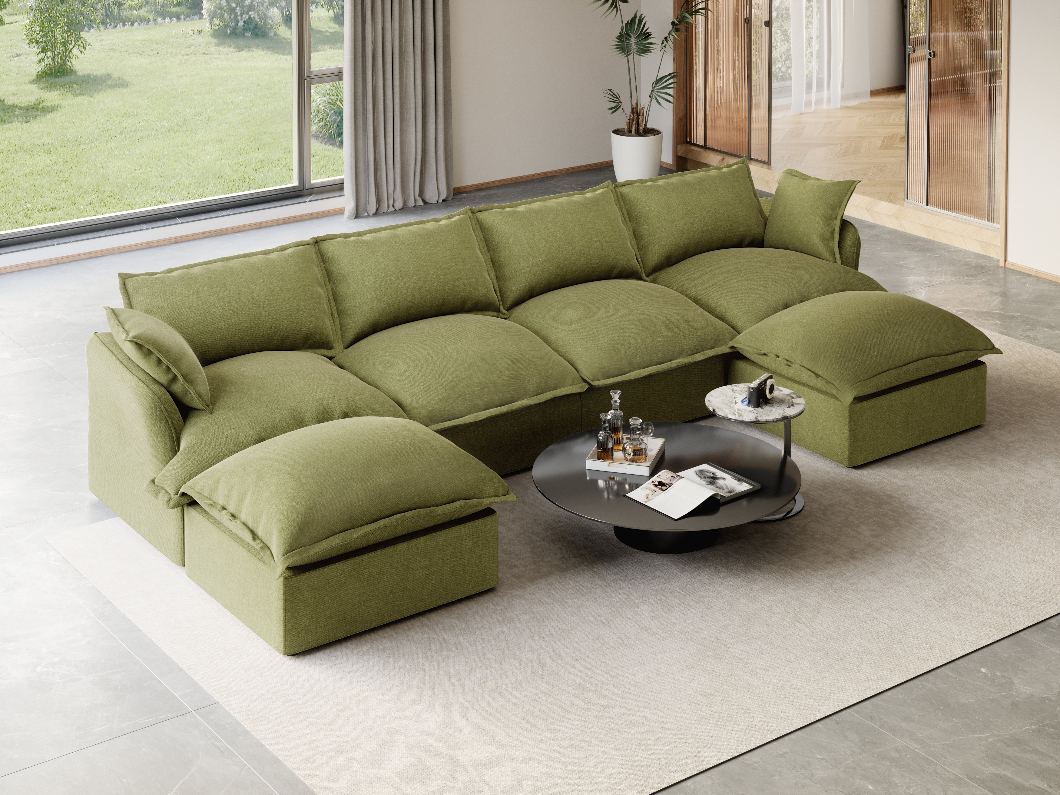 Cloudlounge Co Modular Sectional Couch Down Filled Sofa Comfty