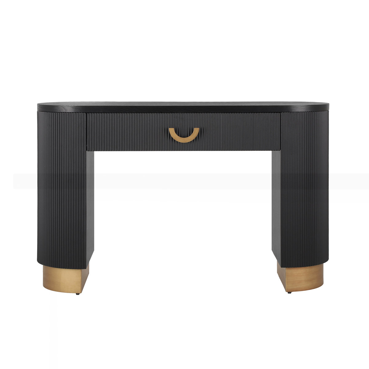 Latitude Run® Mirod Modern Console Table with Vertical Ribbed Design ...