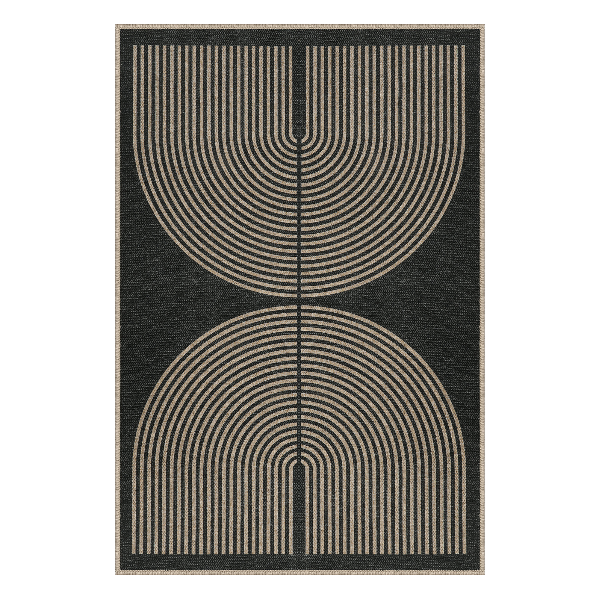 Ivy Bronx Modern Rainbow Outdoor Easy Jute Rug Area Rugs Living Room ...