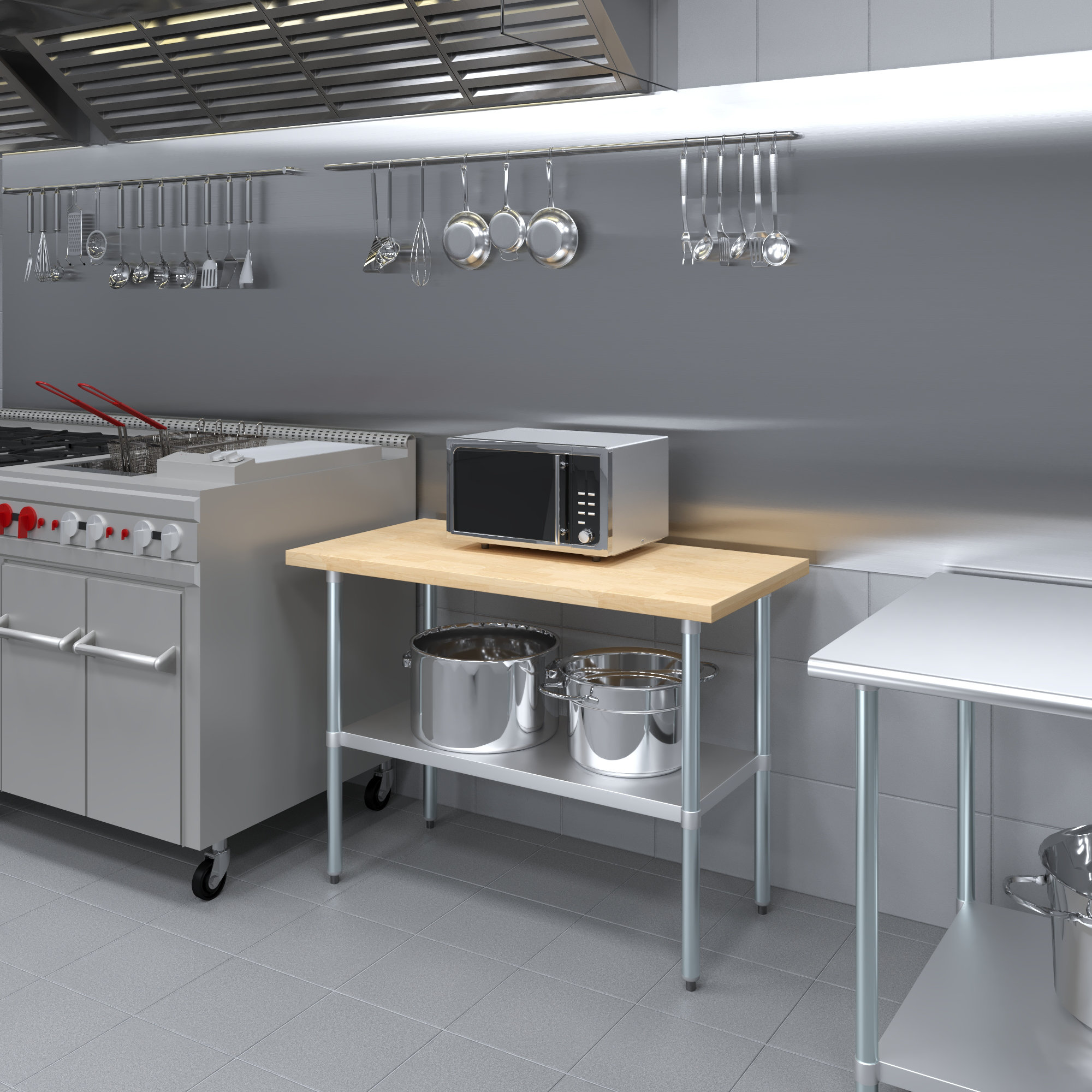 Amgood Wood 35'' H Work Tables | Wayfair