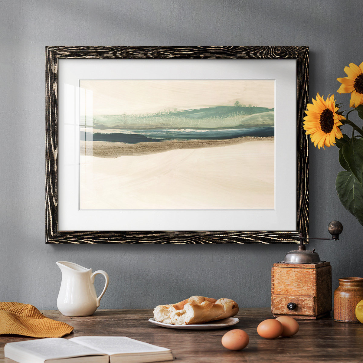 Brayden Studio® Layered Horizon II - Single Picture Frame Print | Wayfair