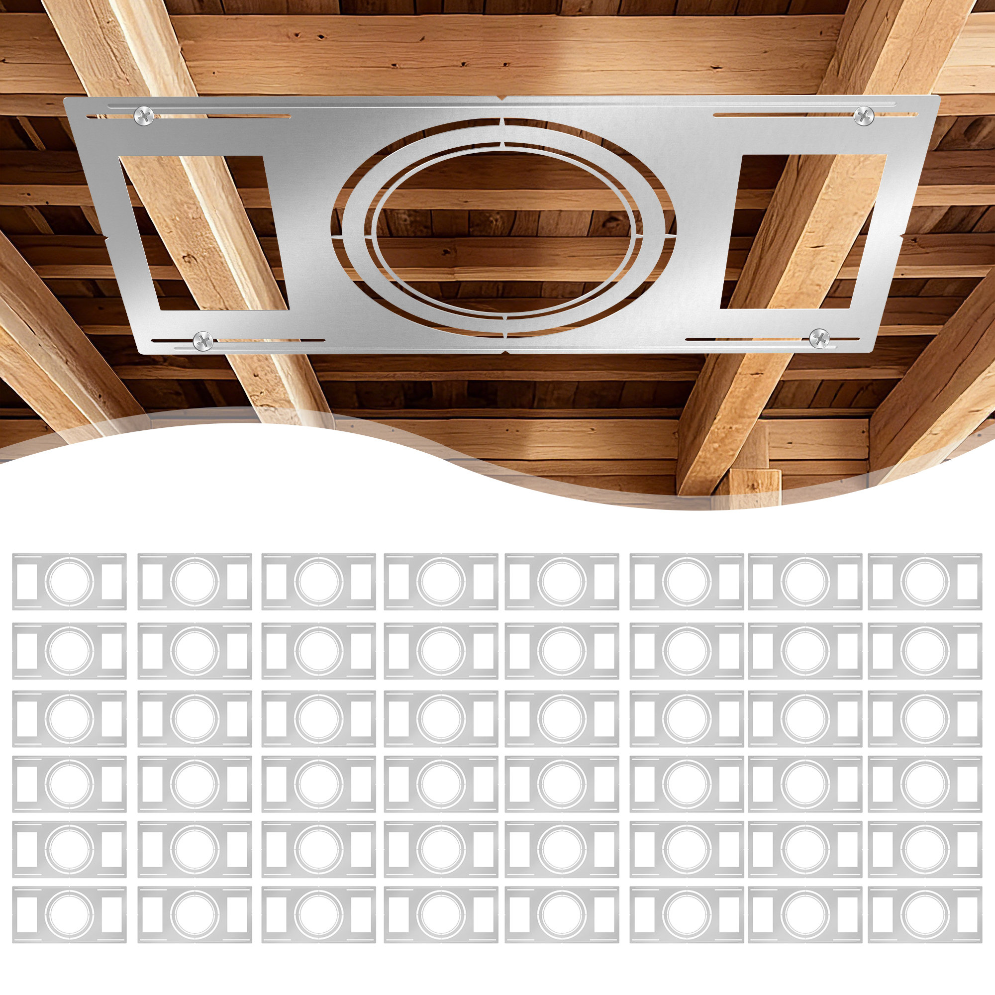 DAKAFUL 48-Pack New Construction Mounting Plate, 8-9-11Inch, LED ...