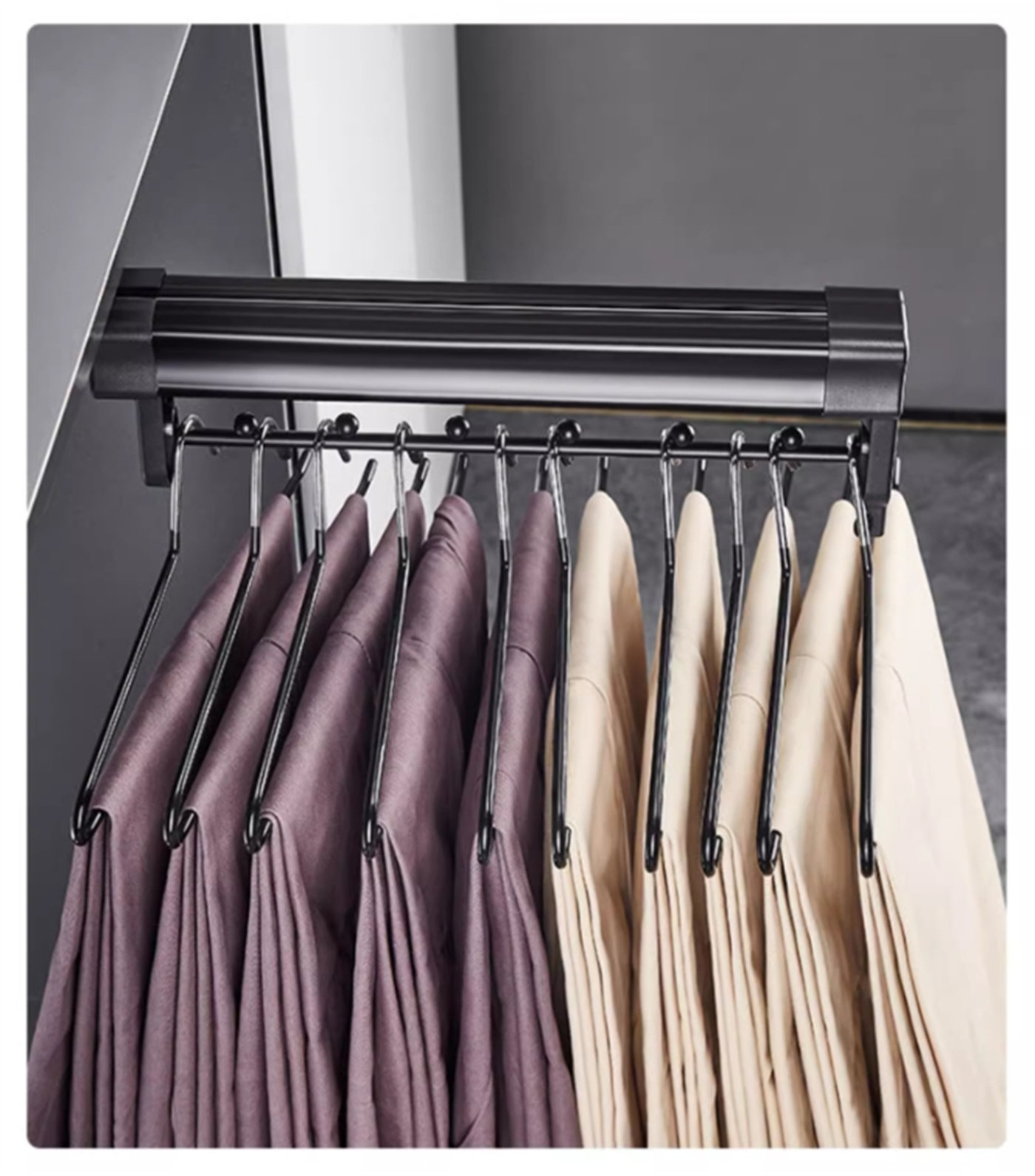 Thrones Designs Extendable Trousers Rack With Slide Rail - Wayfair Canada