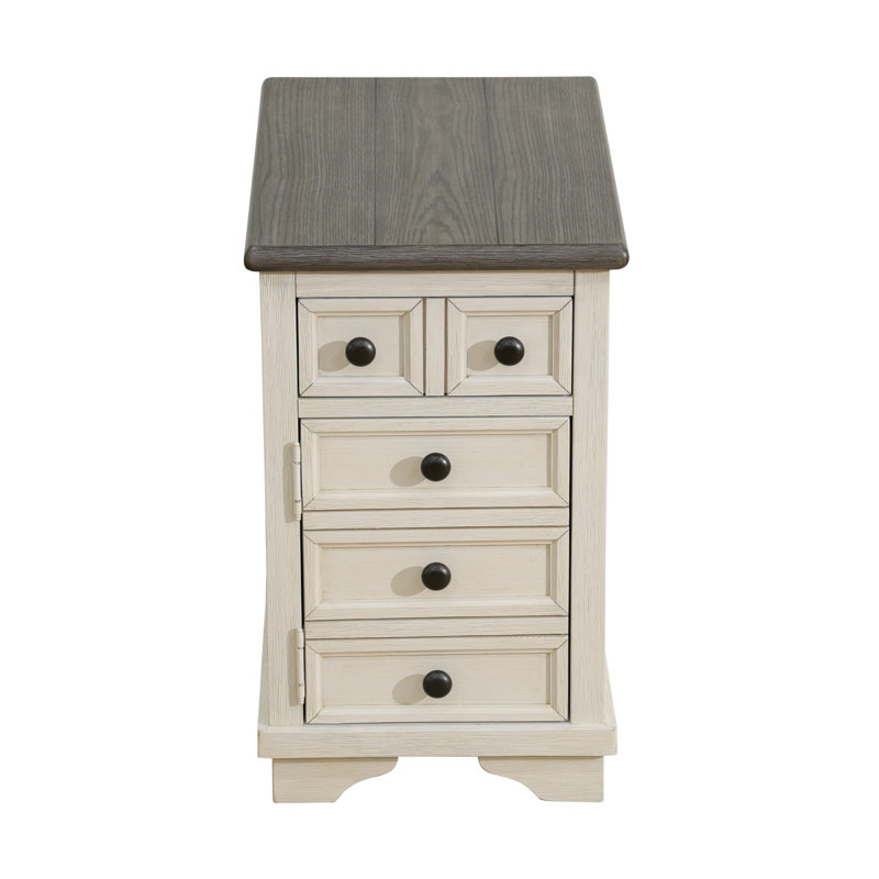 Red Barrel Studio® Tyesha Two-tone Farmhouse Style Side Cabinet | Wayfair