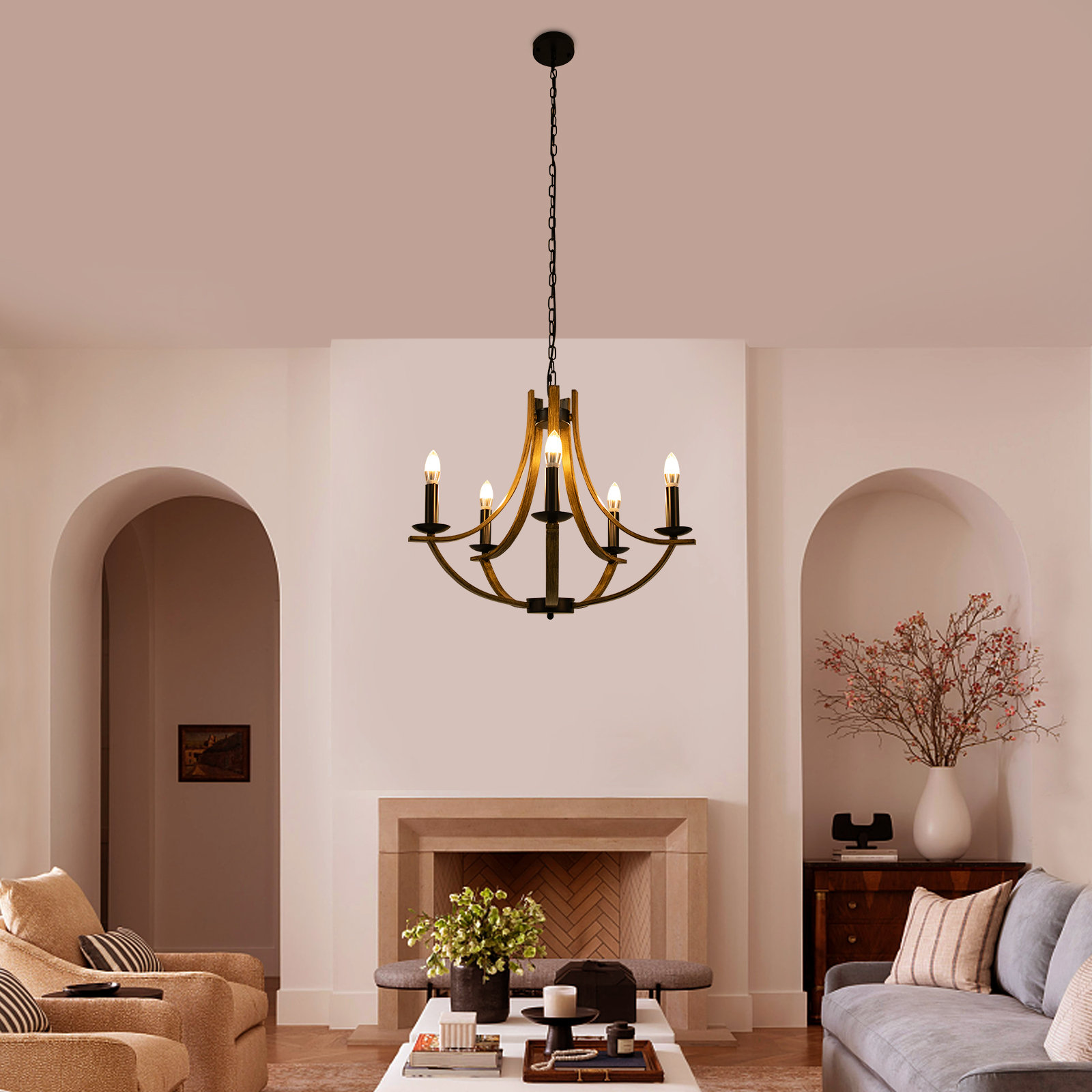 Millwood Pines Charmen 6 - Light Empire Chandelier | Wayfair