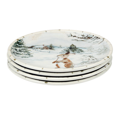 Certified International Winter's Frost Set of 4 Dinner Plates & Reviews ...