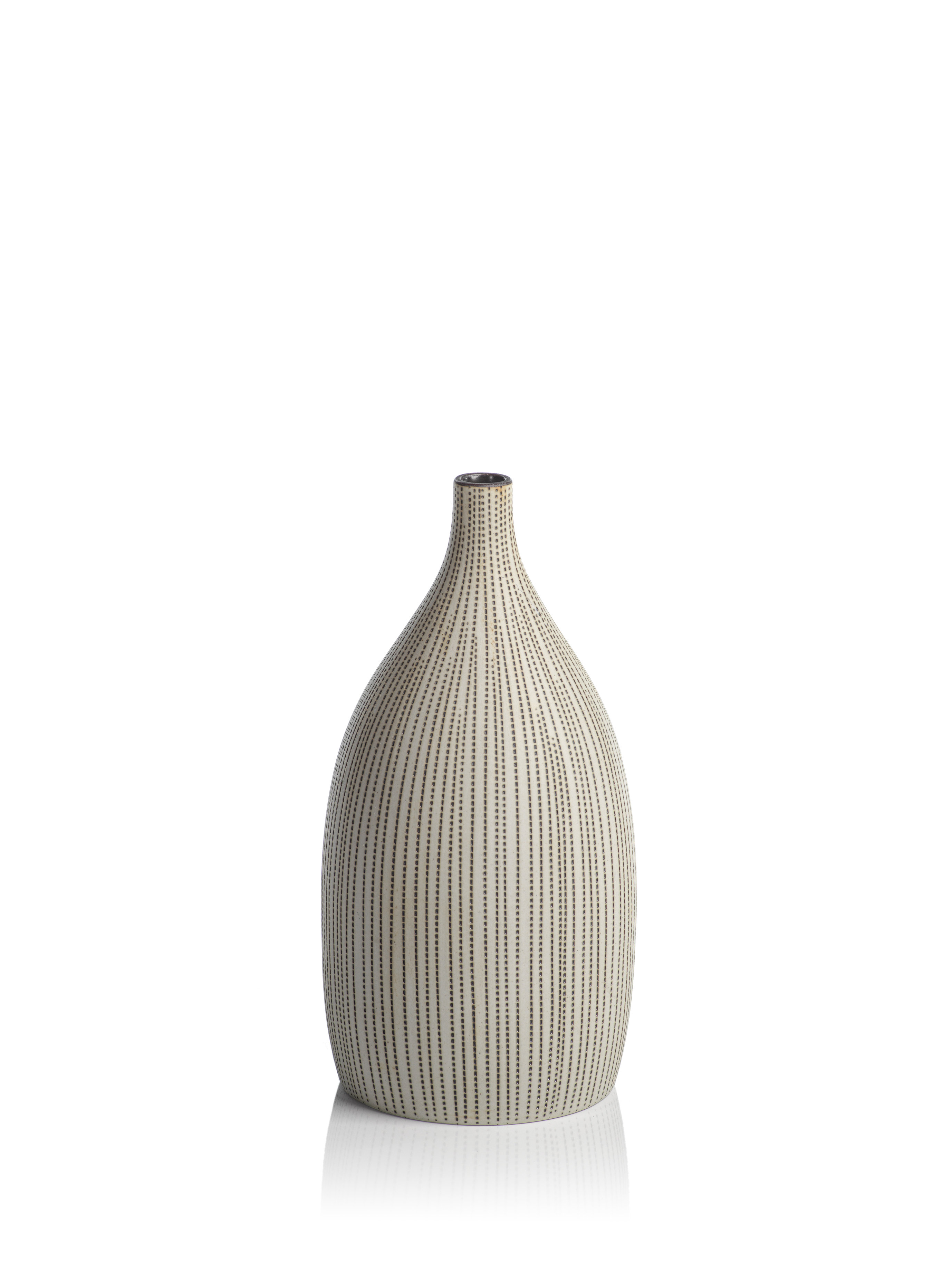 Dakota Fields Angalee Brown, Off-White 9.75'' Porcelain Table Vase ...
