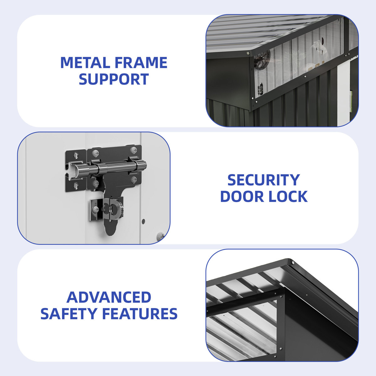 Edrosie Inc Lean-to Metal Galvanized Storage Shed | Wayfair